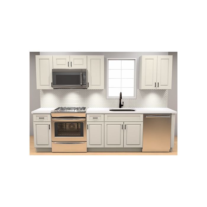 Blanched Almond - 10FT RTA Cabinet Set Cabinets Bay LLC