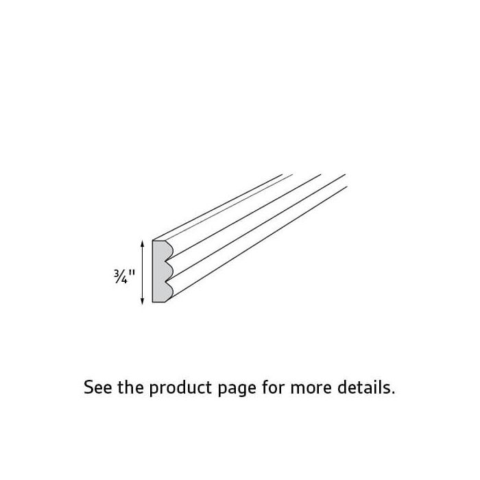 Blanched Almond 96" Long Triple Bead Insert Molding RTA Cabinets Bay LLC