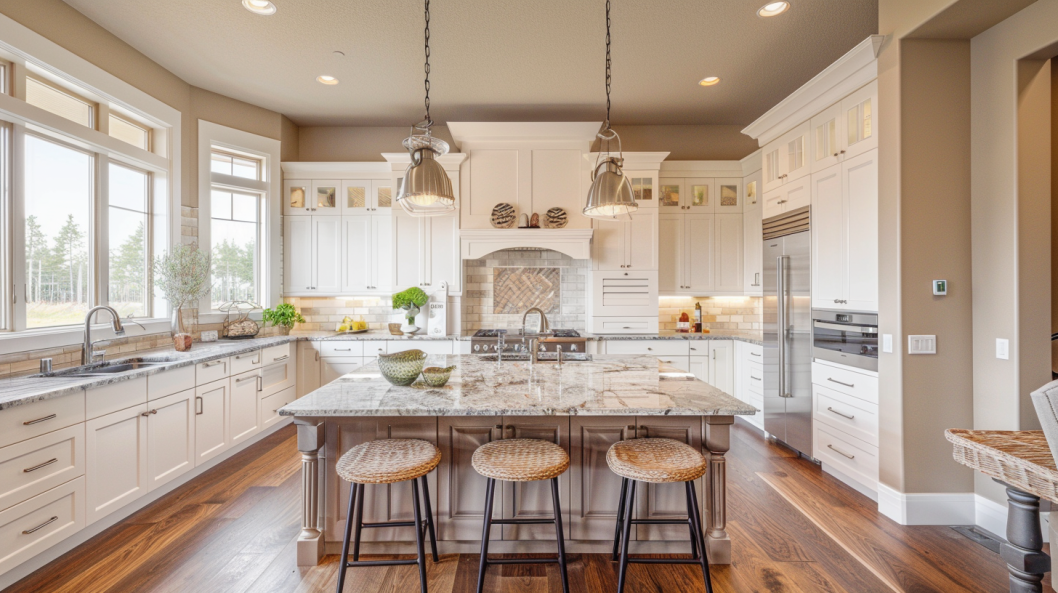 Revolutionize Your Kitchen Triangle with Island Layout! Cabinets Bay LLC