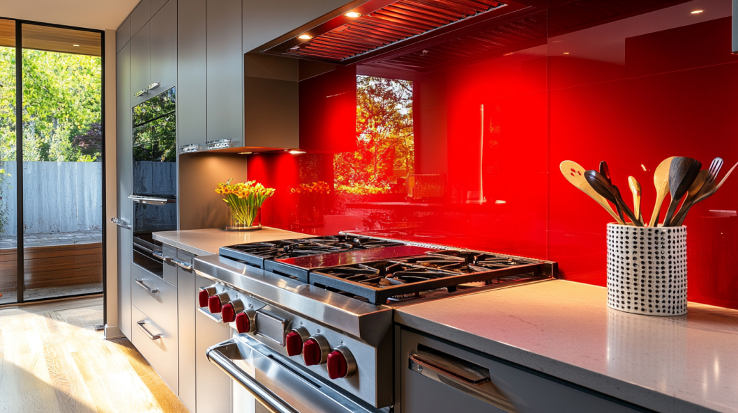 Modern Kitchen Backsplash with Gray Cabinets: Design Ideas Cabinets Bay LLC